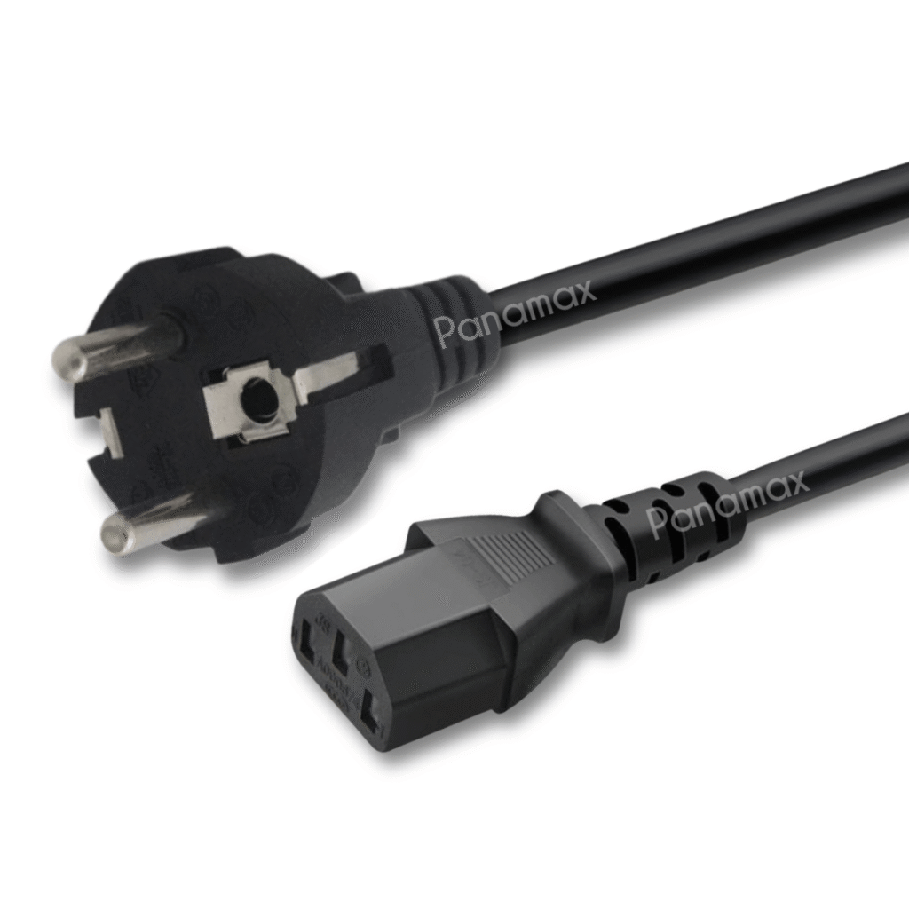 PANAMAX 1.5M 2 PIN AC ROUND PLUG TO IEC C13 COPPER CABLE = E2107 - Panamax