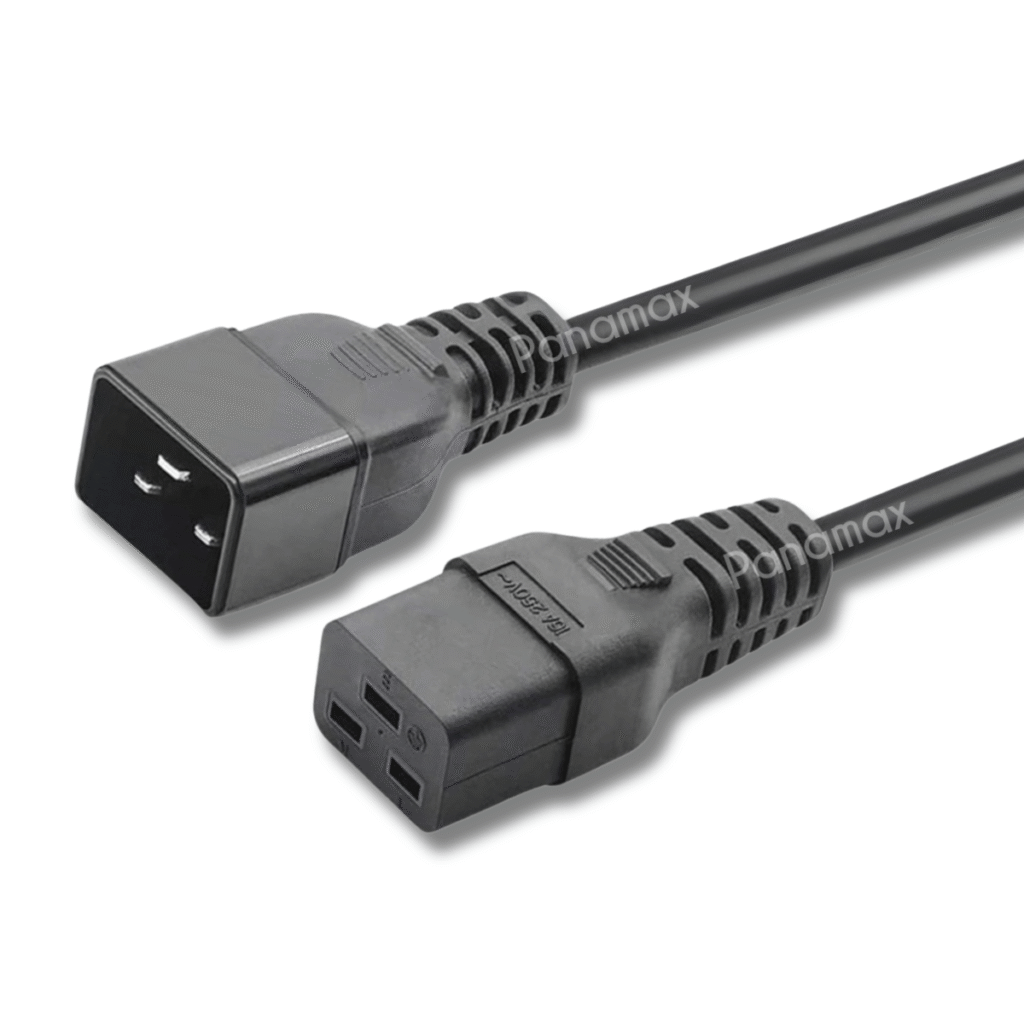 PANAMAX 3 PIN MALE (C20) - FEMALE (C19) 16A POWER CABLE = E2106 - Panamax
