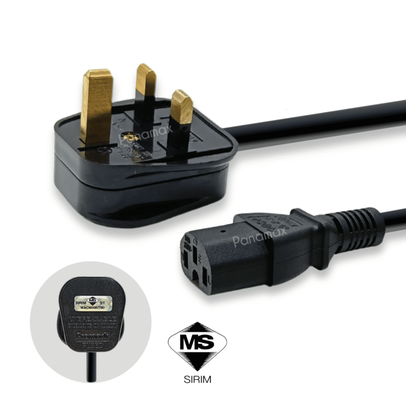 Panamax 1.5 METER Heavy Duty Auto Kettle Copper Cable 3 Pin 250V 13A ...