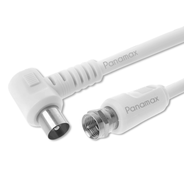 Panamax Quality RF PAL TV MALE TO RG6 COAXIAL CABLE (L SHAPE) ASTRO ...